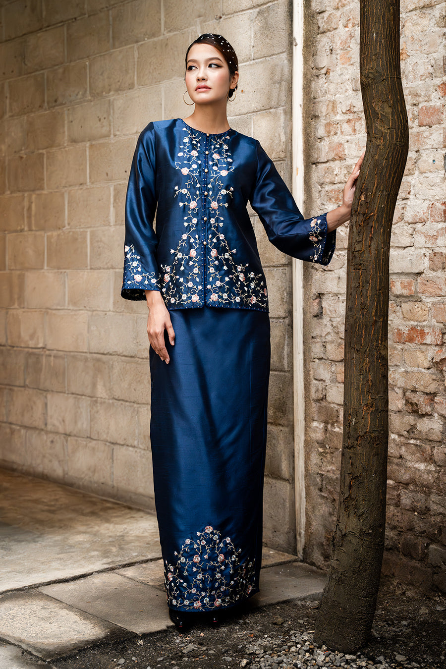 Shera Kurung in Blue – JASMINA